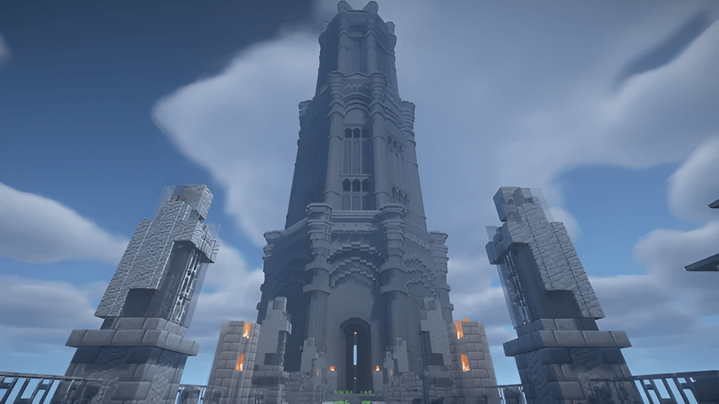 Một fan của Elden Ring đã xây dựng Divine Tower trong Minecraft. | GAMELADE