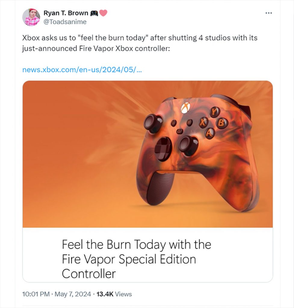 Microsoft phải chạy đua sửa thông điệp quảng cáo tay bấm Xbox Fire ...