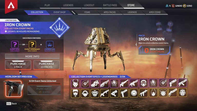 Respawn công bố tỷ lệ rơi chi tiết của vật phẩm trong Loot Box của Apex ...